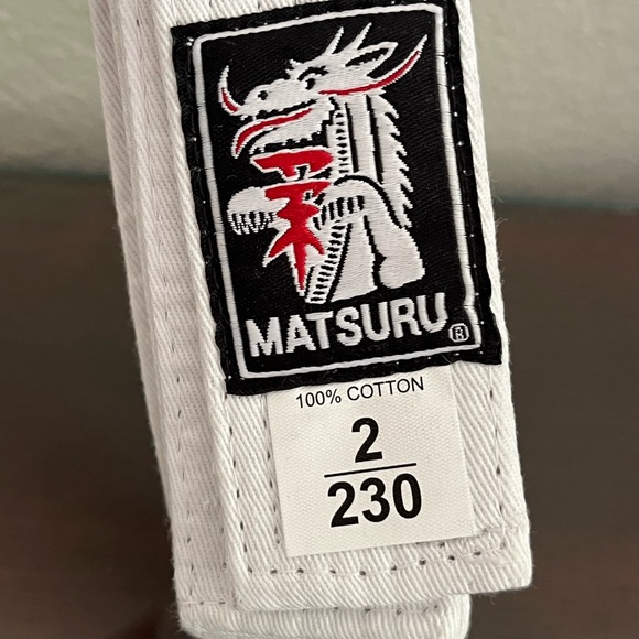 Matsuru | Other | Matsuru White Judo Martial Arts Belt Size 223 Dragon ...